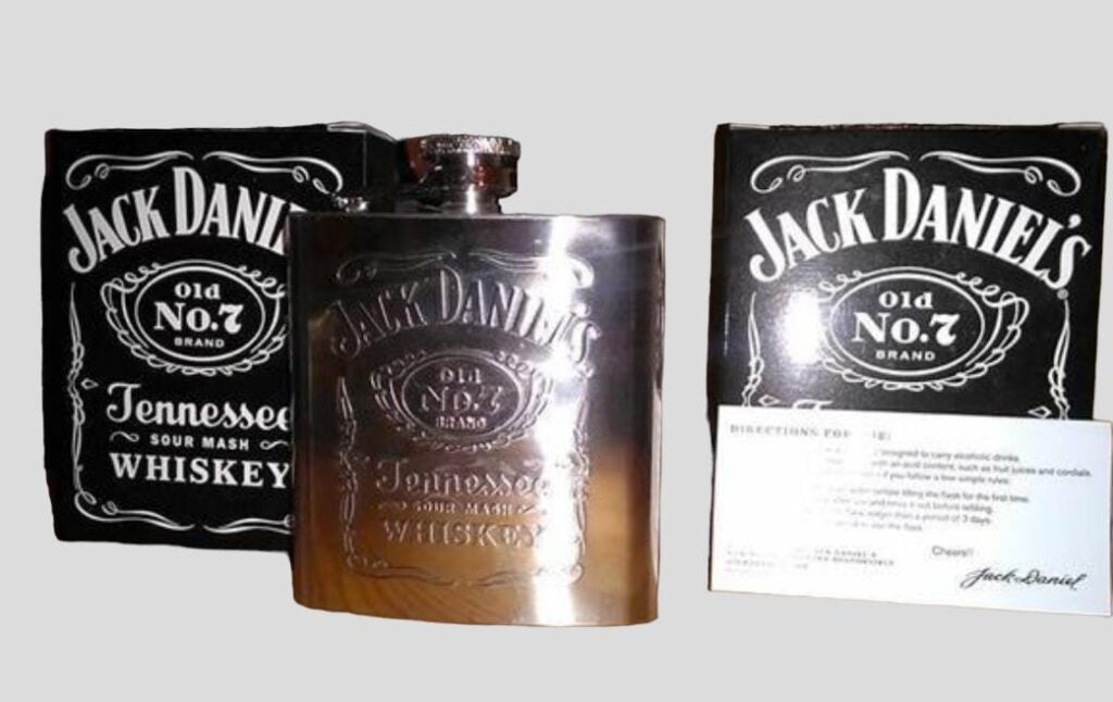 Jack Daniel’s stainless steel hip flask – The818Collector